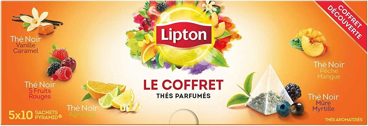 Lipton Set of 5 Assorted Black Teas Rainforest Alliance Label 50 ...