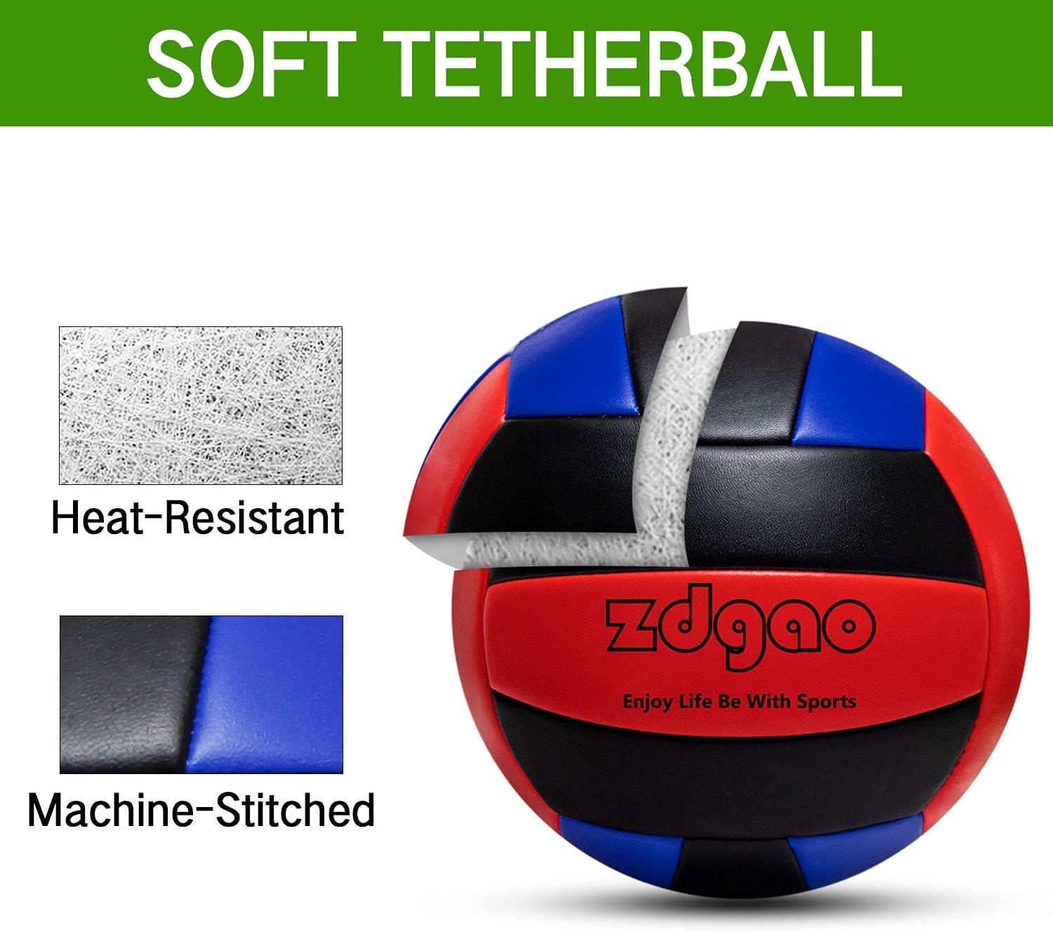 YDDS Tetherball Ball and Rope, Replacement Tether Ball with Carabiner ...