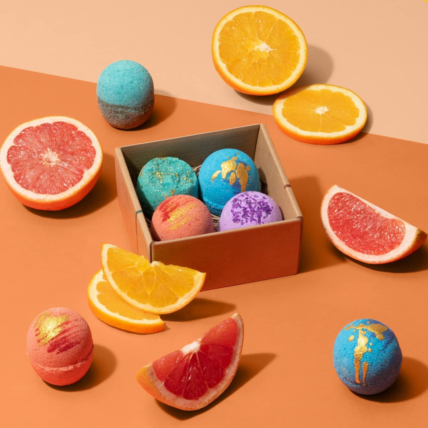 LifeAround2Angels Galaxy Bath Bombs Gift Set - 4 Handmade USA Fizzies ...