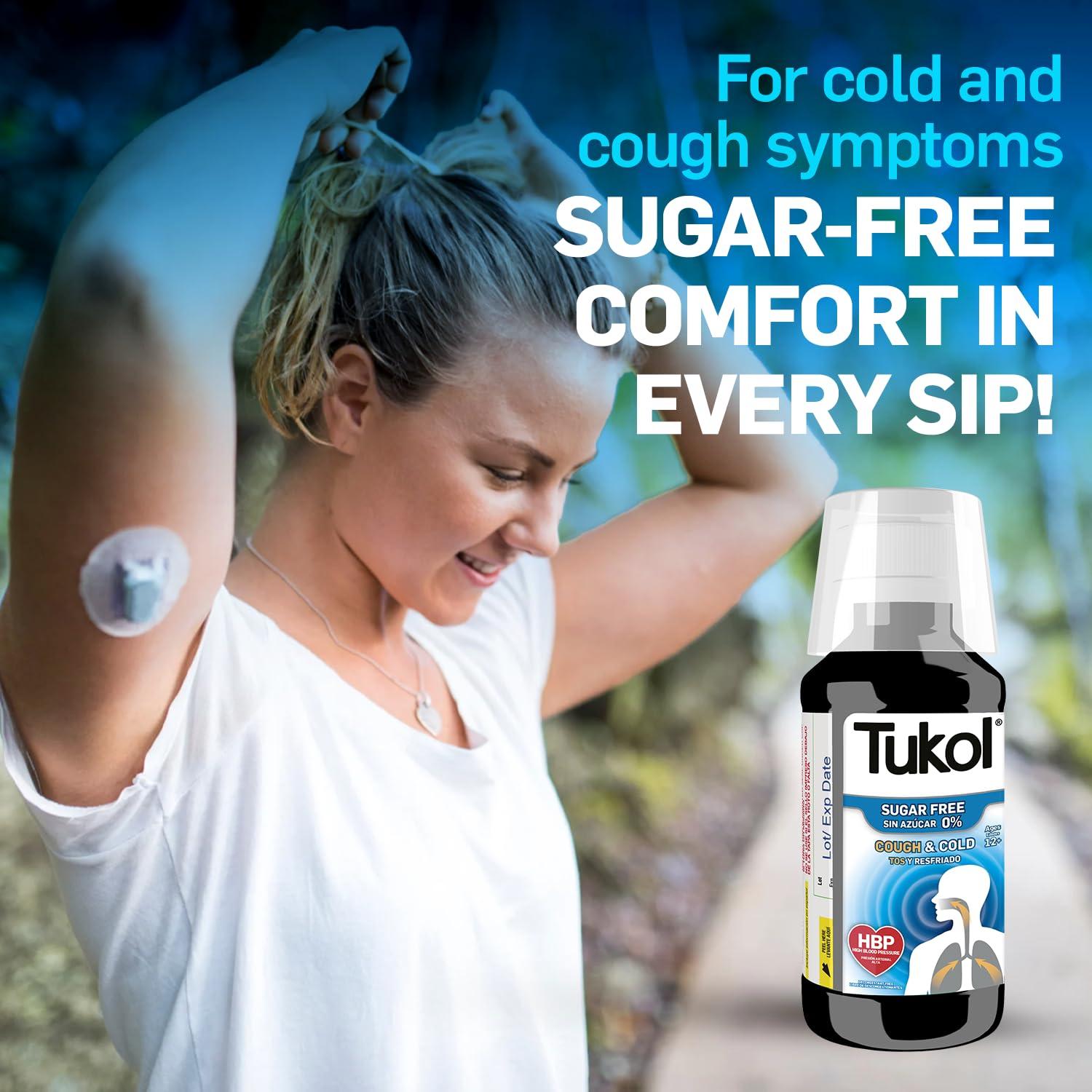TUKOL Sugar-Free Cough & Cold Relief Syrup | Non-Drowsy Fast-Acting ...