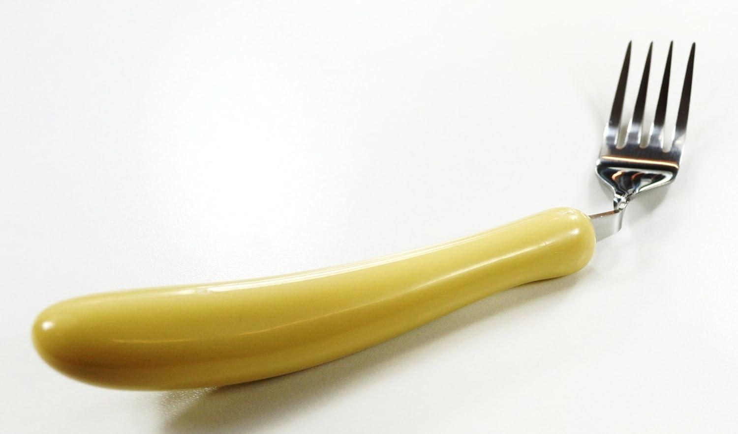 NRS Healthcare Right Angled Fork - Ergonomic Caring Cutlery for Easy ...