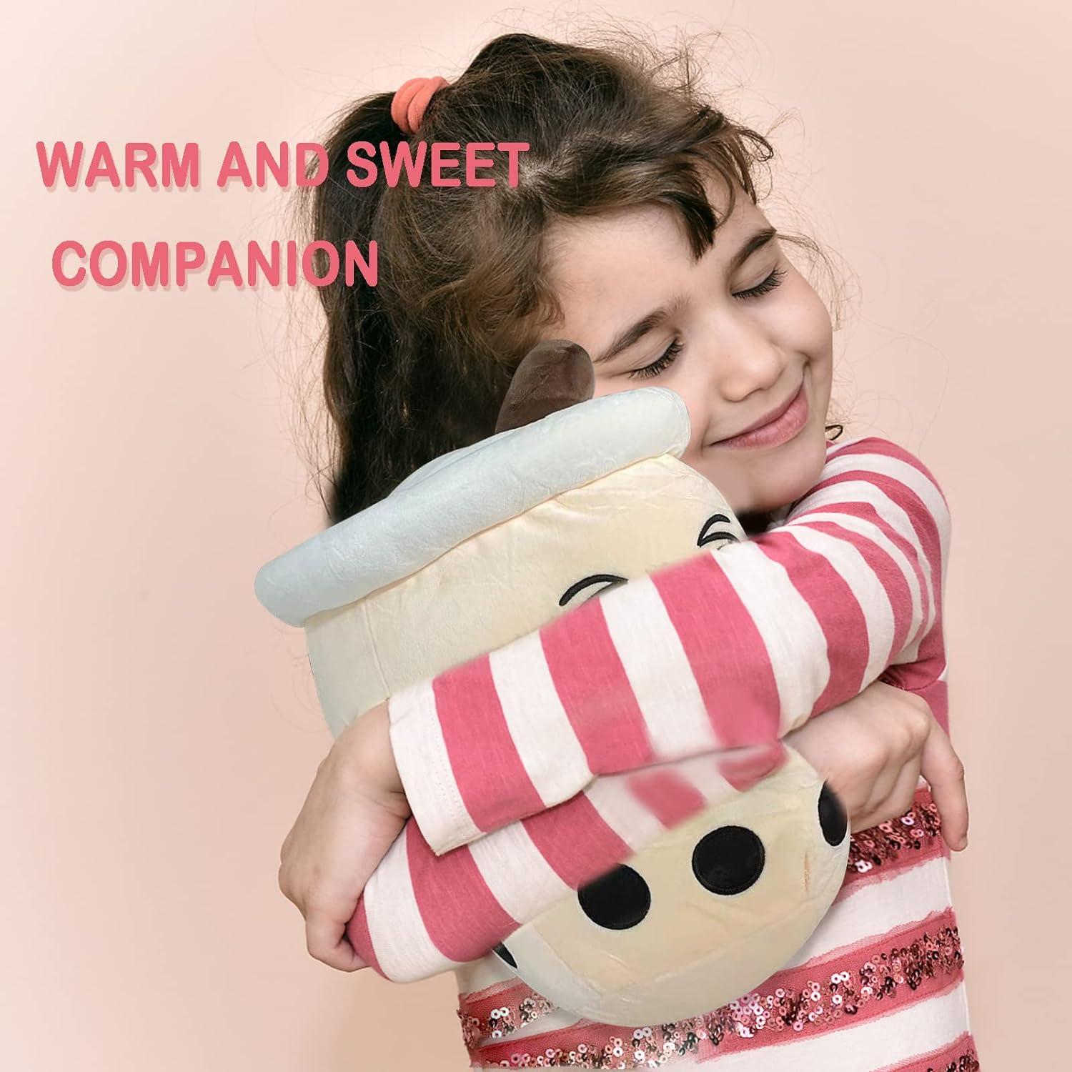 Anboor Bubble Tea Plush Pillow - 35cm Brown Boba Stuffed Toy for Kids ...