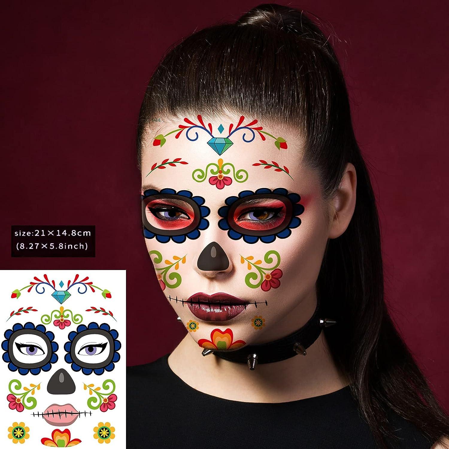 Day Of The Dead Face Drawings