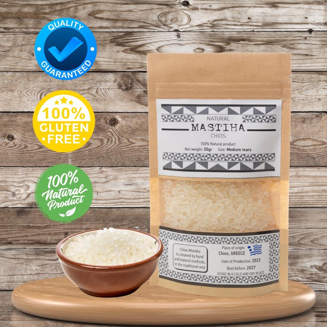 Pure Mastiha 50g 100% Greek Natural Mastiha Grains from Chios ...