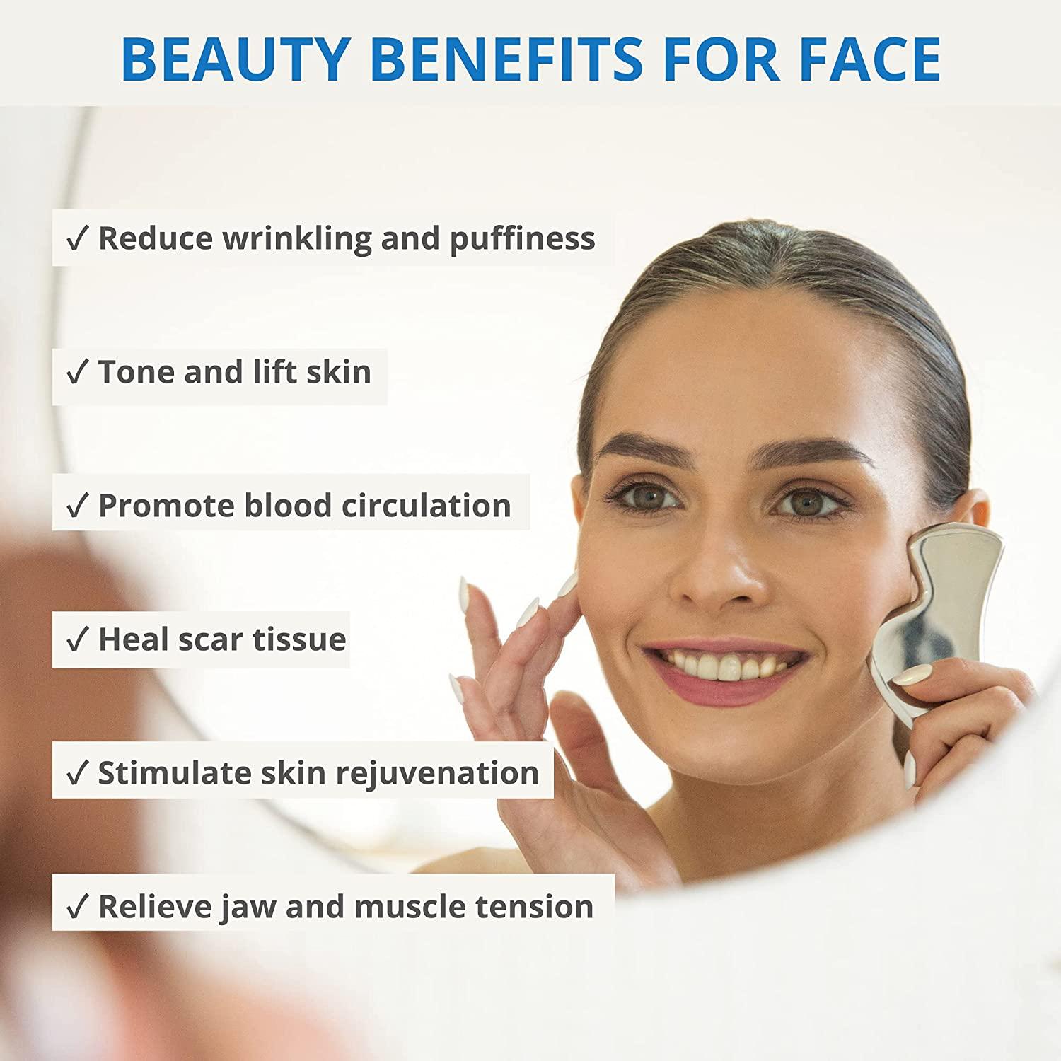 Stainless Steel Muscle Scraper Tool for Pain Relief - Easy to Use Gua ...