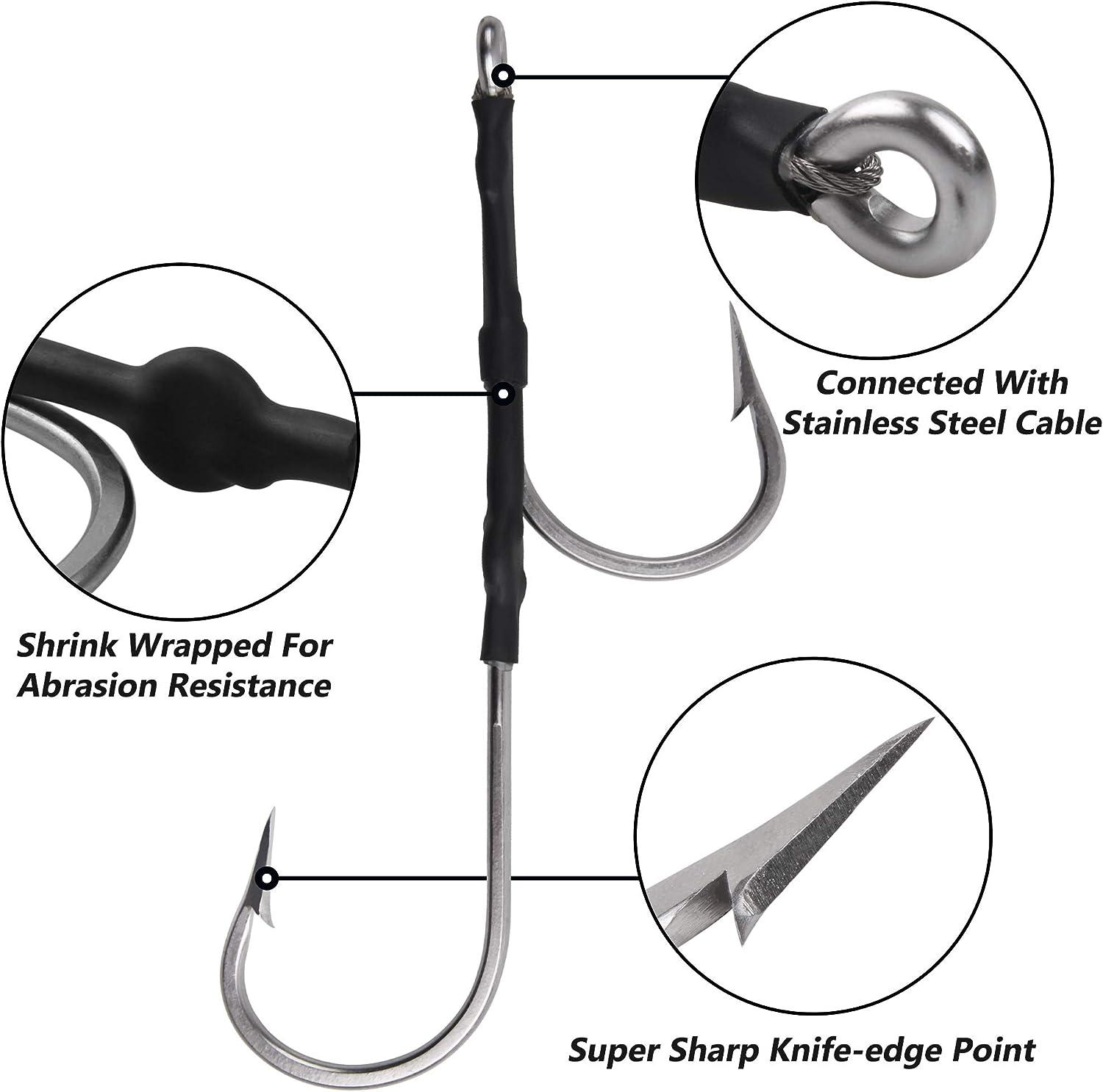 OROOTL Double Hook Rig for Trolling & Chunking | Big Game Stainless ...