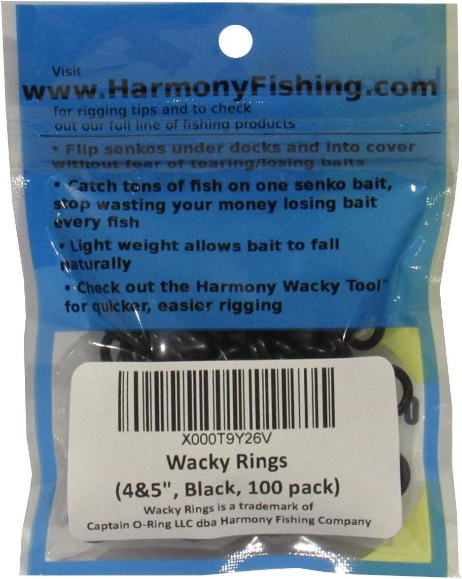 Wacky Rings - 100 pack O-Rings for Wacky Rigging Senko Worms/Soft ...