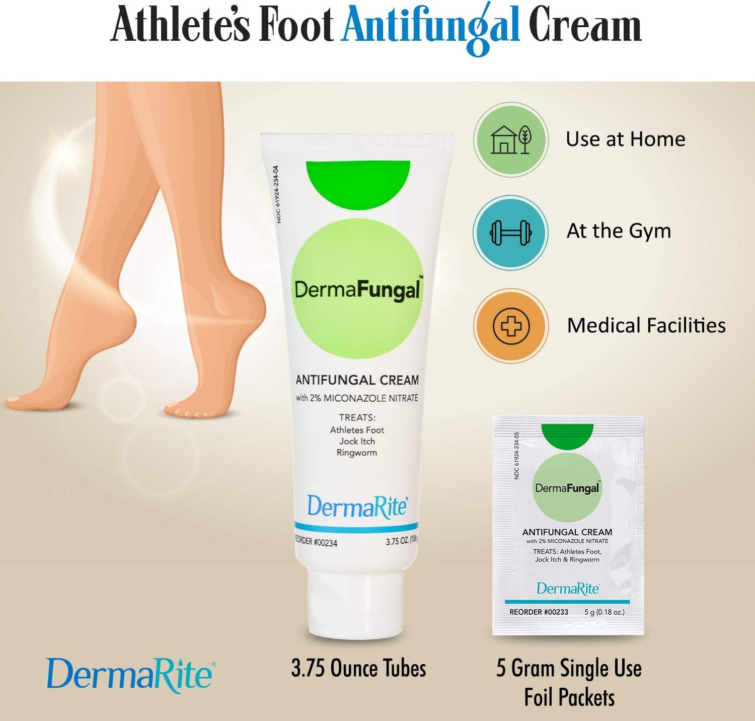 DermaRite Dermafungal Athlete s Foot Antifungal Cream - 3.75 Oz Tube 2 ...
