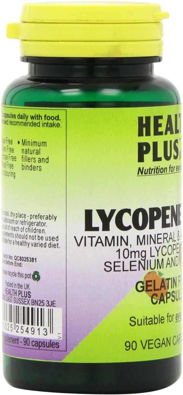 Health Plus Lycopene Plus 10mg Men's Health Supplement - 90 Gelatin ...