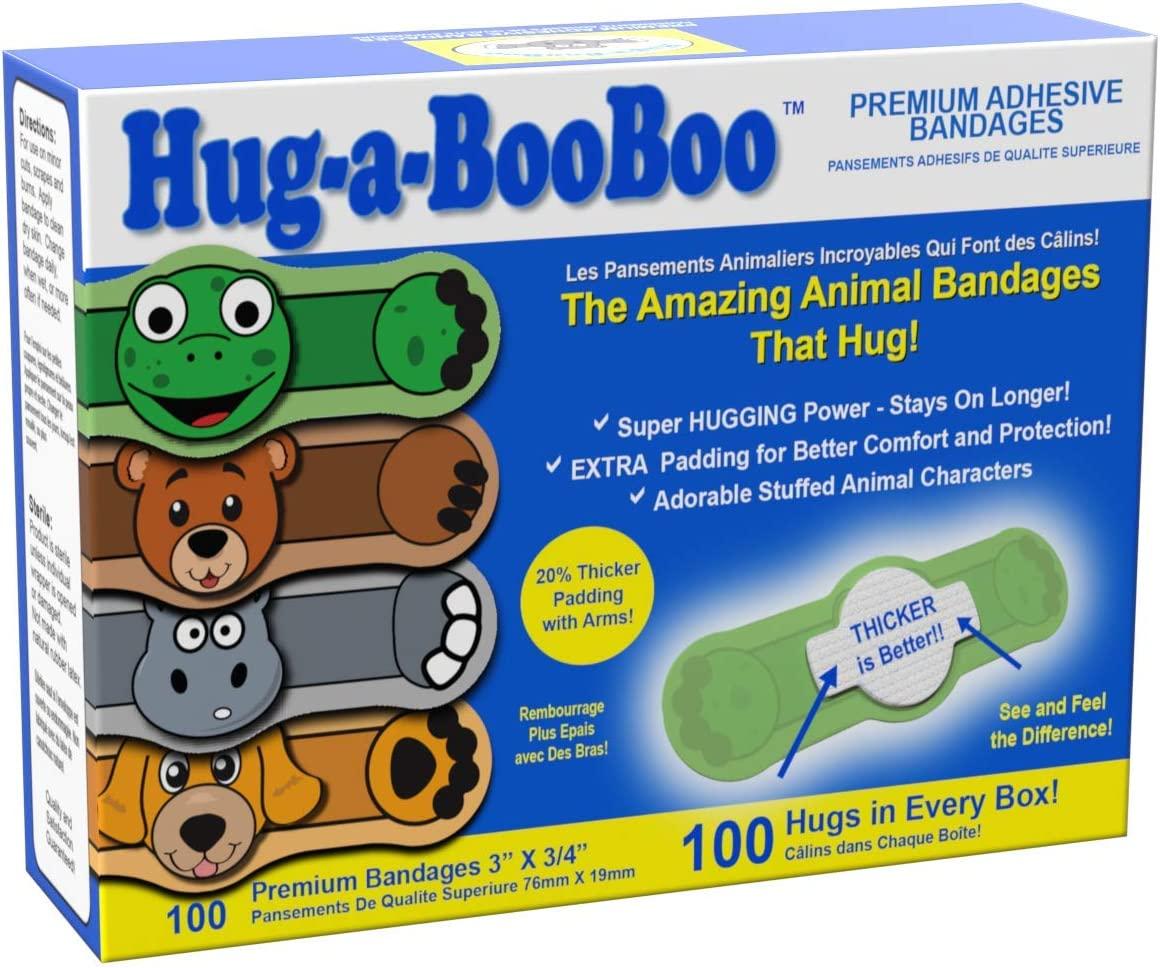 Hug-a-BooBoo Animal Bandages - Fun Kids Bandages (100 Count) Pack | Buy ...