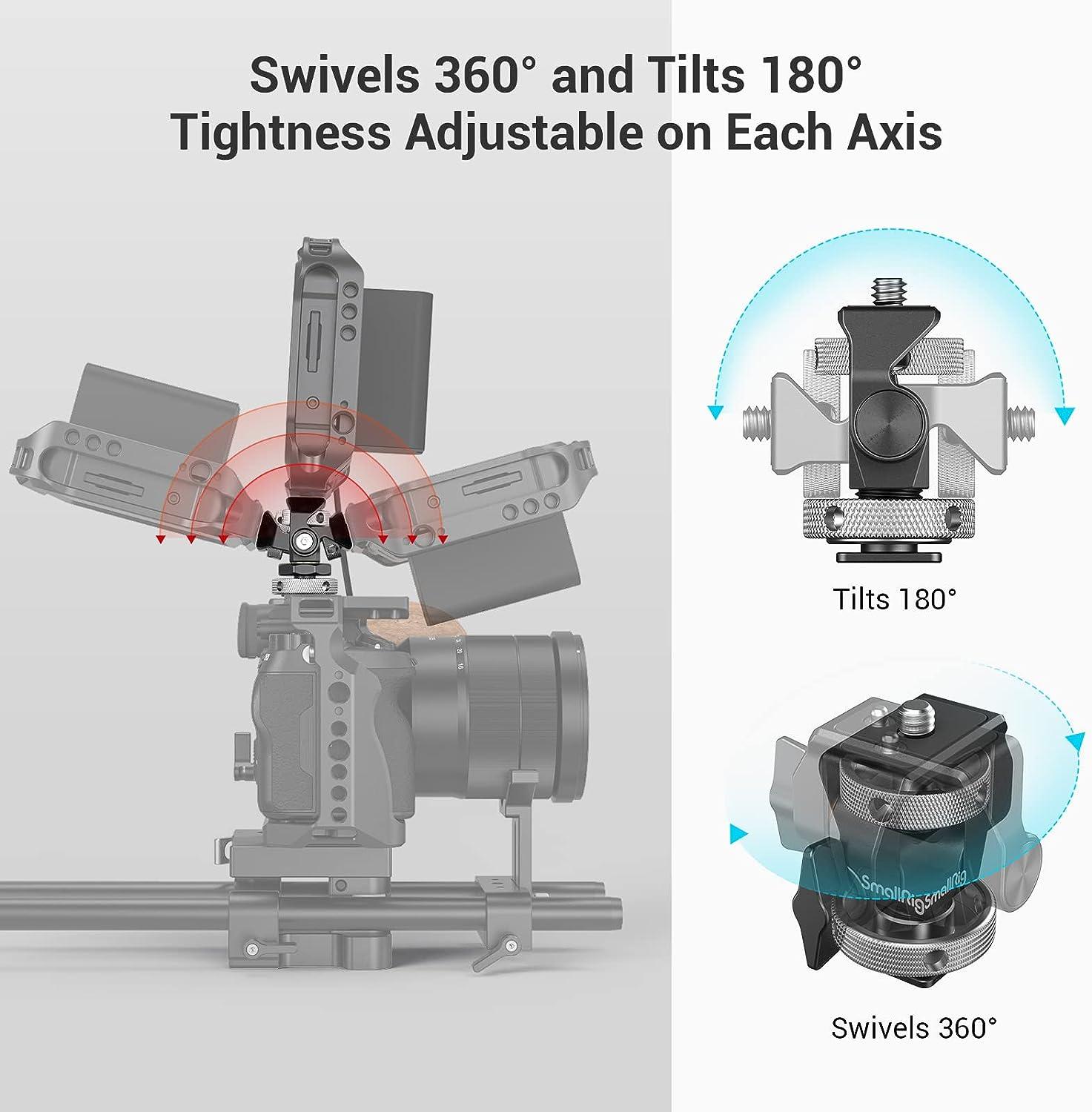 SMALLRIG Field Monitor Mount with Cold Shoe Mount - 2905 | Swivel, Tilt ...