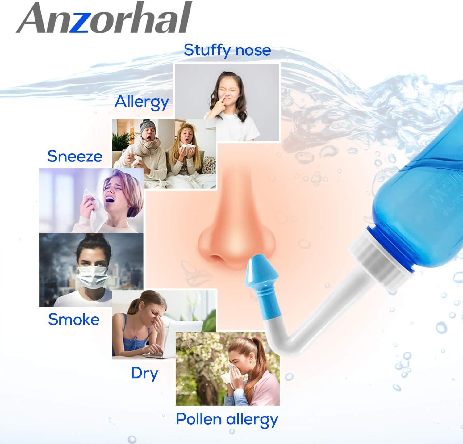 Sinus Rinse Kit Neti Pot Nasal Rinse Sinus Rinse Nasal Irrigation Neti ...