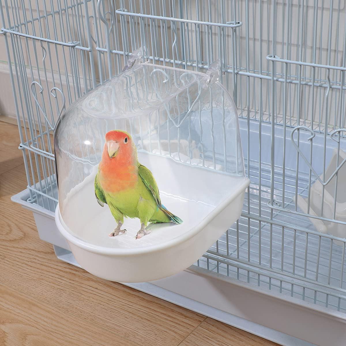 POPETPOP Covered Bird Bath for Small Birds - Ideal for Canaries ...