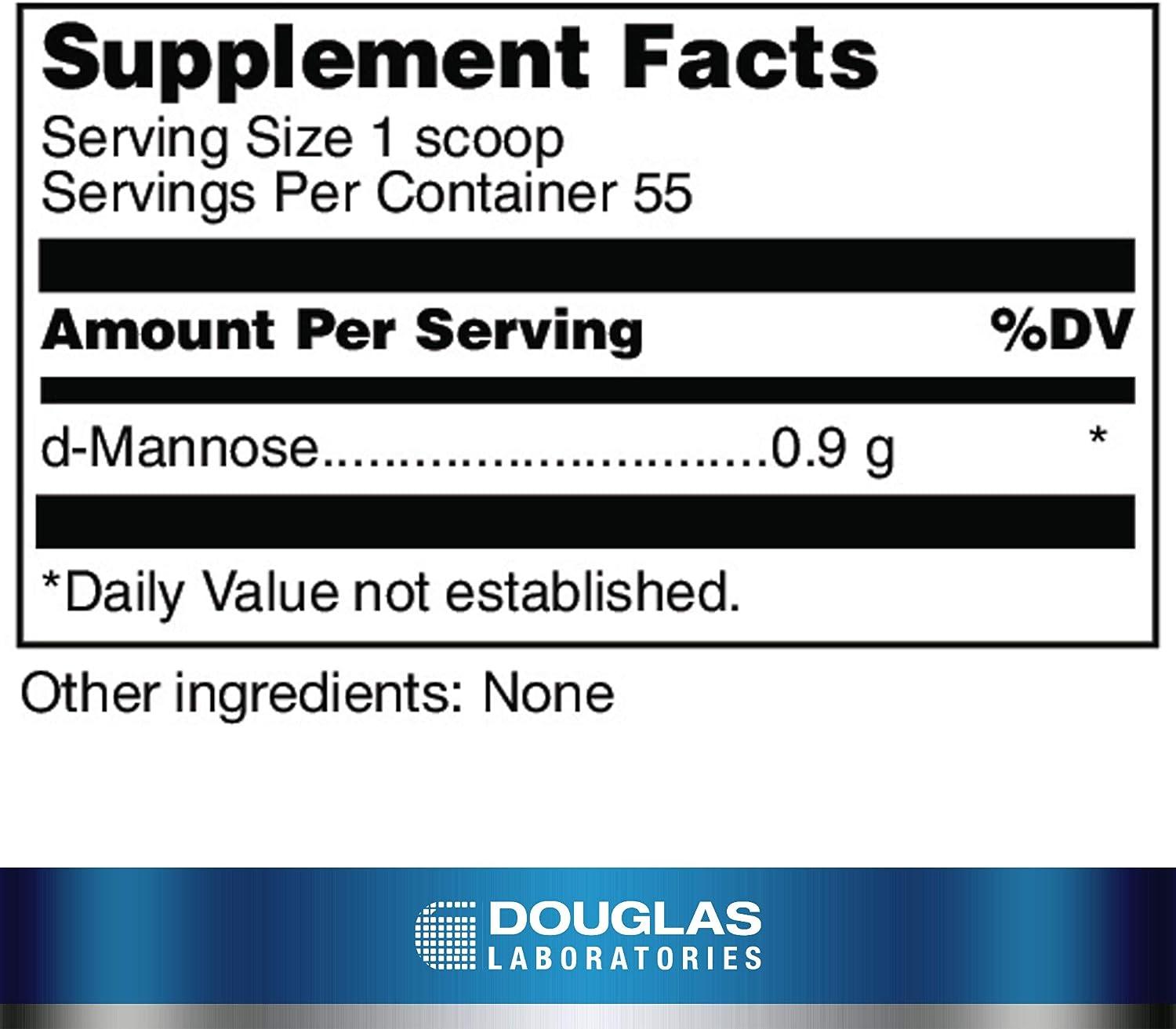 Douglas Laboratories D-Mannose Powder - Promotes Urinary Tract Health ...