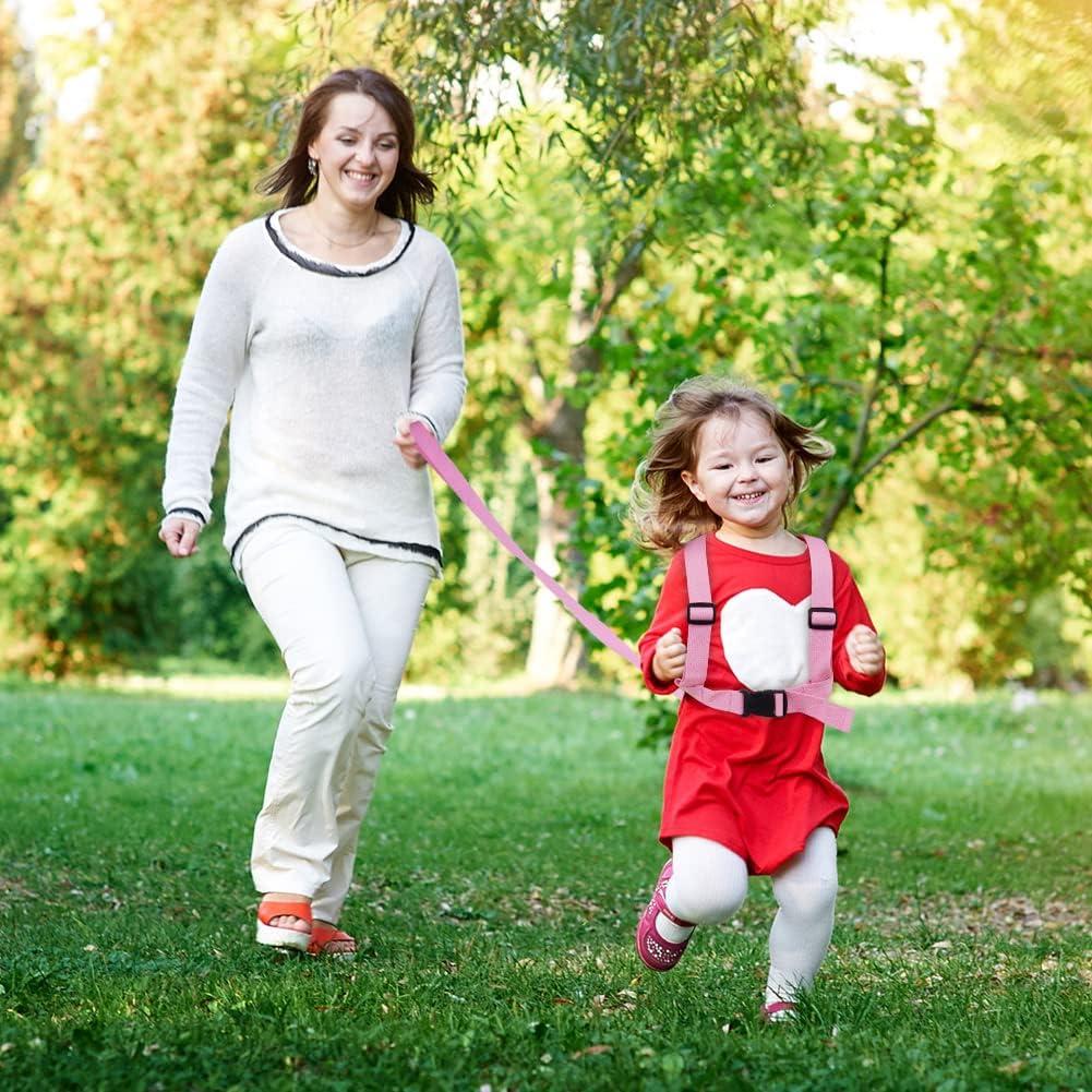 AOMIG Baby Walking Reins & Safety Harness Pony Leash - Pink for ...