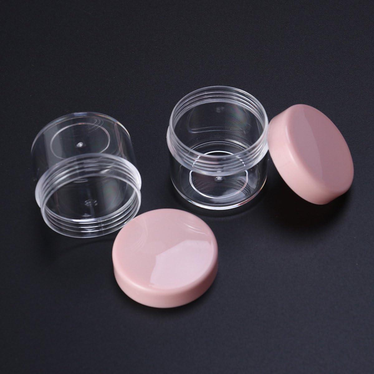 Lurrose 20Pcs Mini Cosmetic Containers - Portable Travel Sample Jars ...