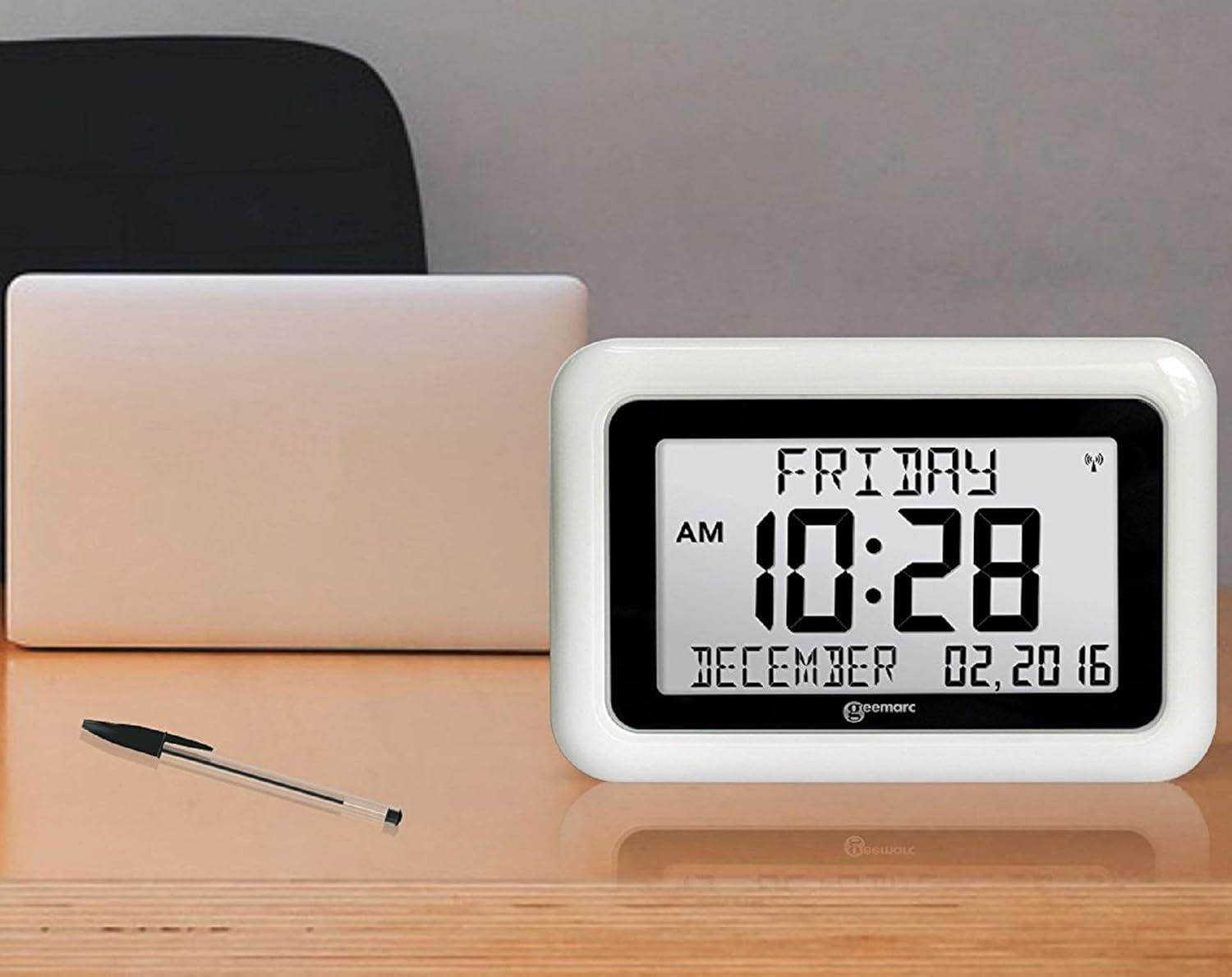 GEEMARC VISO 10 Alarm Clock - Large Easy-to-Read Display for Dementia ...