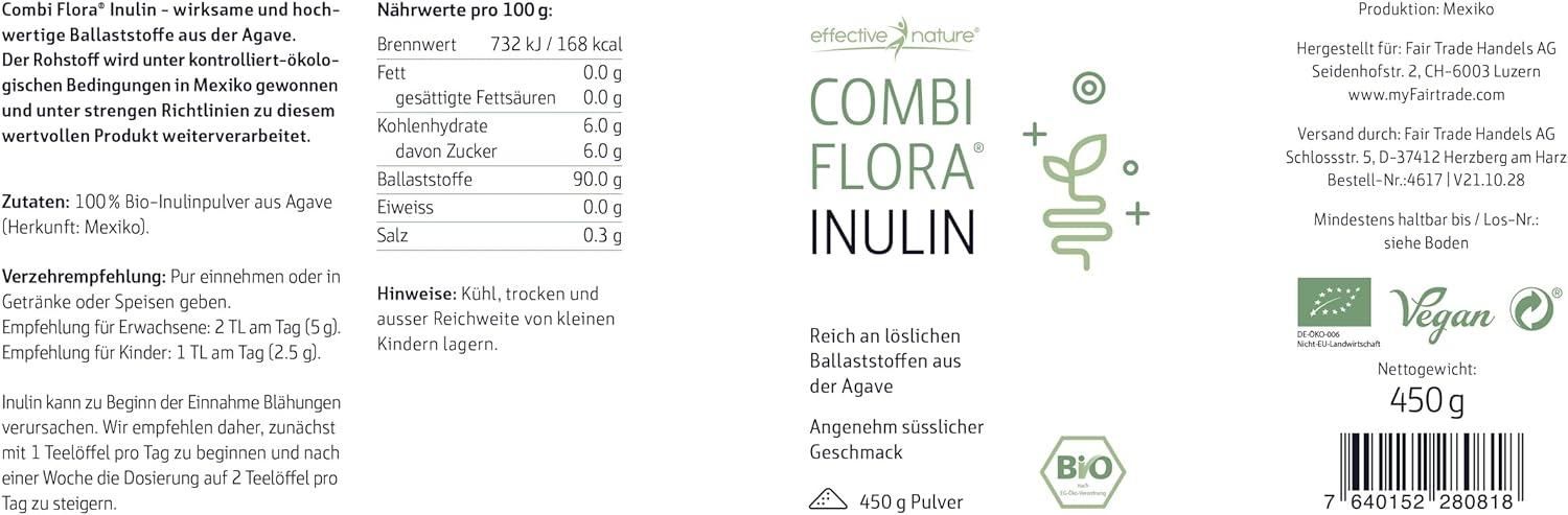 Effective Nature Organic Inulin Powder - 100% Soluble Fiber from ...