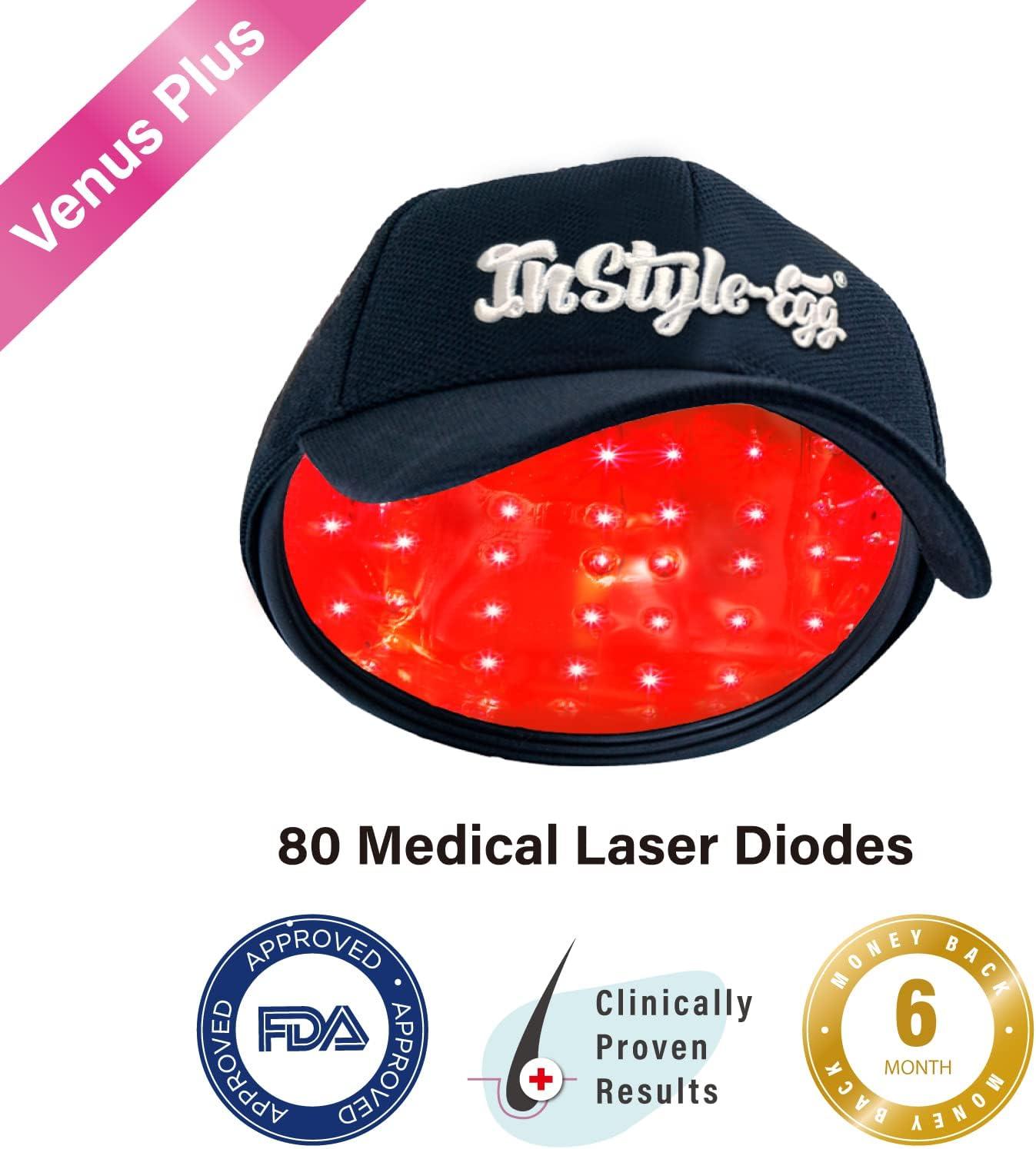 Instyle Egg Laser Cap for Hair Growth | FDA Cleared 80 Medical Grade ...