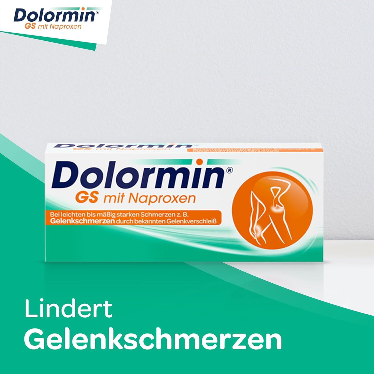 Dolormin GS for Joint Pain Relief - Extra Strength Naproxen - 20 ...