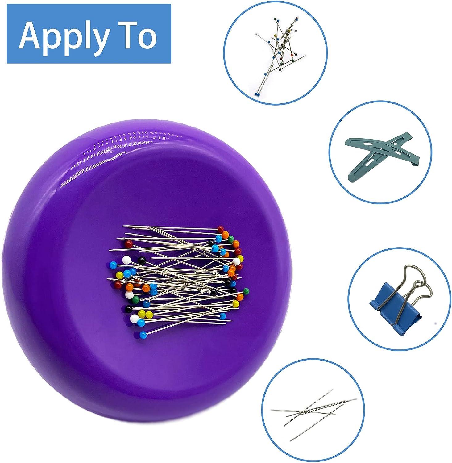 Dolstar Magnetic Pin Cushion with 100 Plastic Head Pins - Purple ...