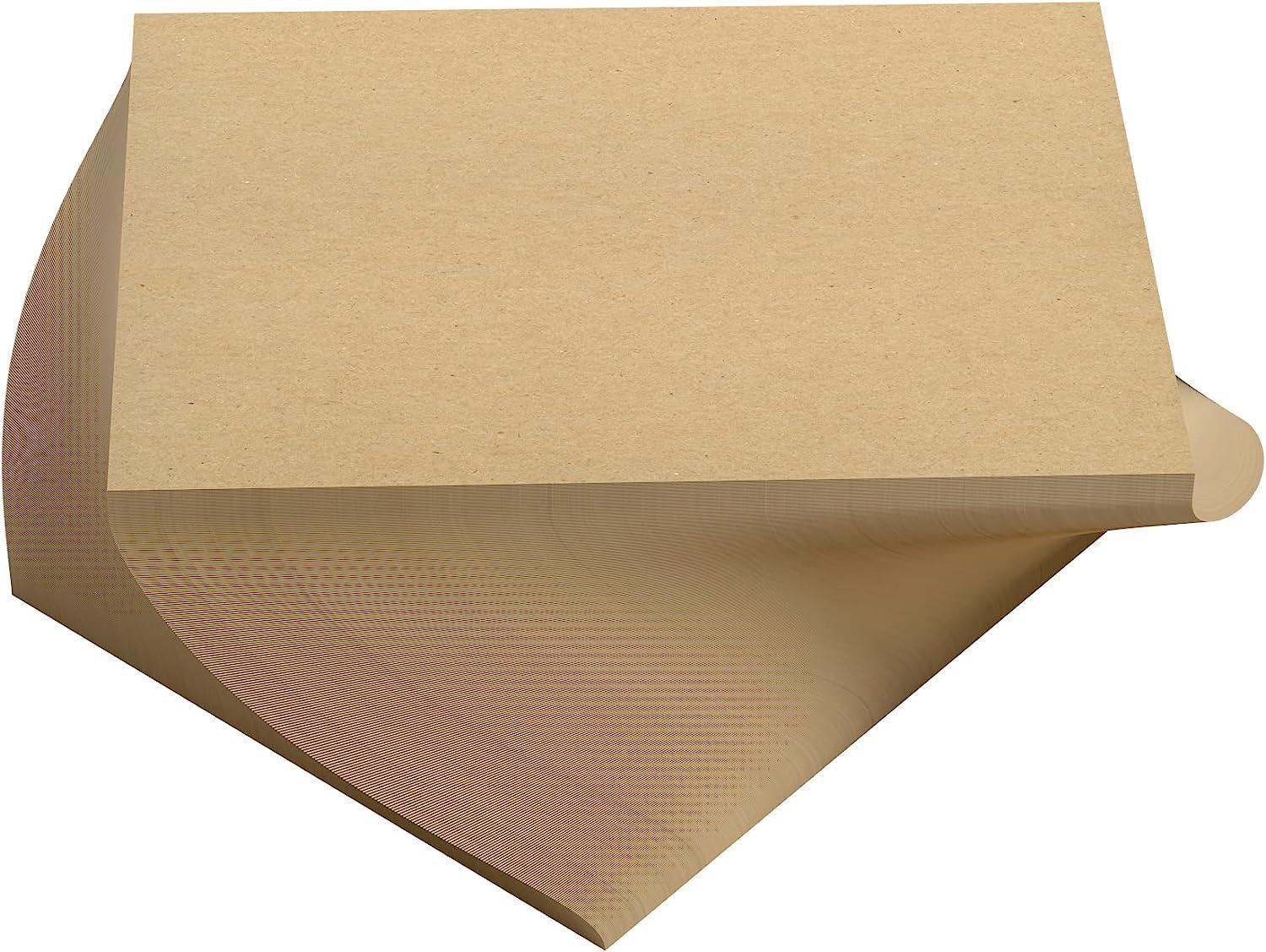 Chipboard Sheets 8.5 x 11 - 100 Sheets of 22 Point Kraft Board for ...