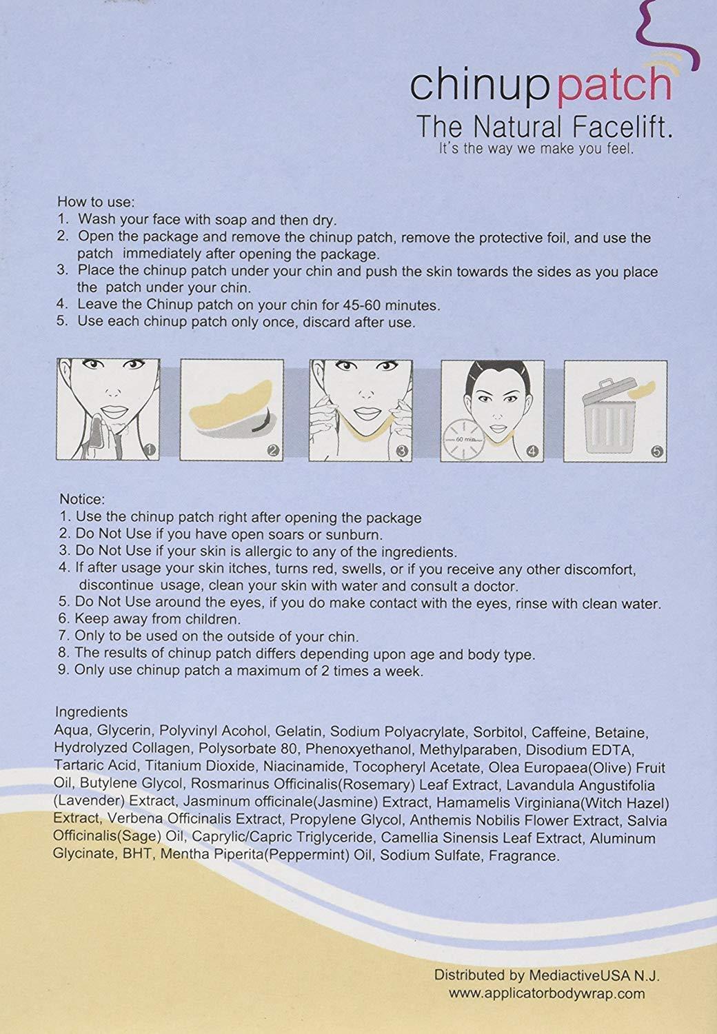 Ultimate Chin Up Applicator Face Wrap - Double Chin Reduction & Neck ...