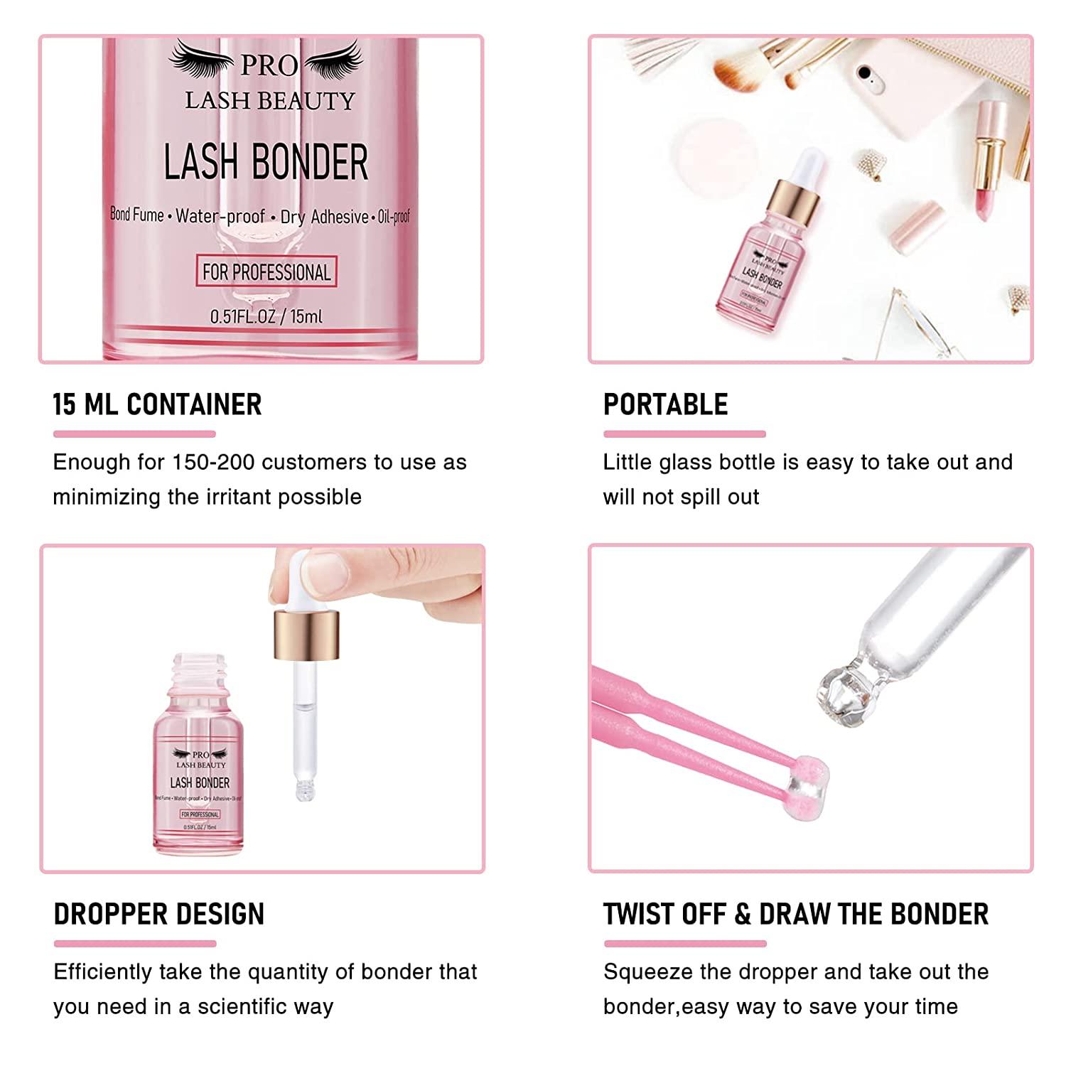 Lash Bonder for Eyelash Extensions 15ml - Super Glue Accelerator ...