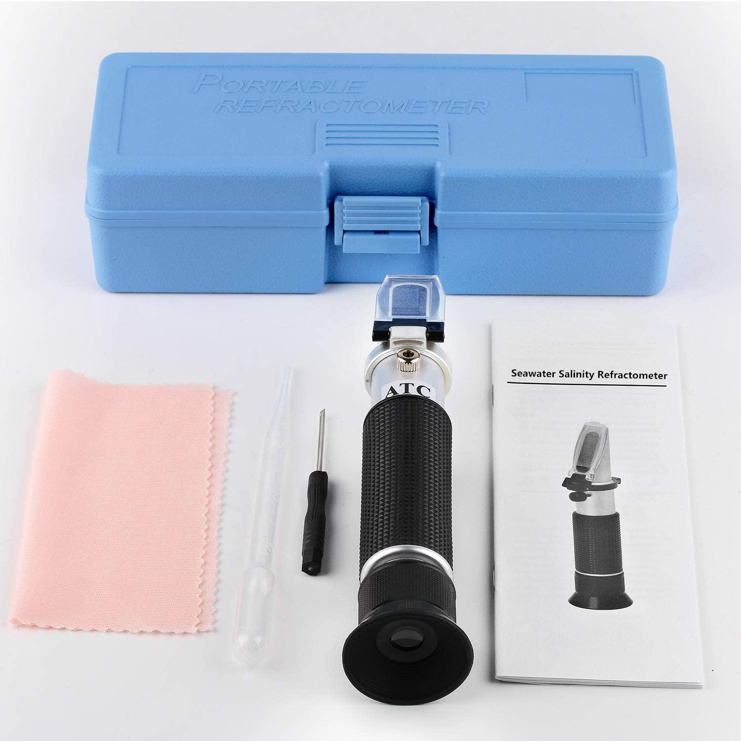 Marine Fish-Keeping Salinity Refractometer | Dual Scale Specific ... Marine Fish-Keeping Salinity Refractometer | Dual Scale Specific ...