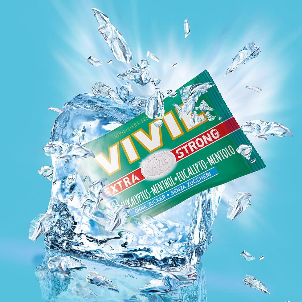 Vivil Extra Strong Eucalyptus-Menthol Pastilles - Sugar-Free Vegan 5x3 ...
