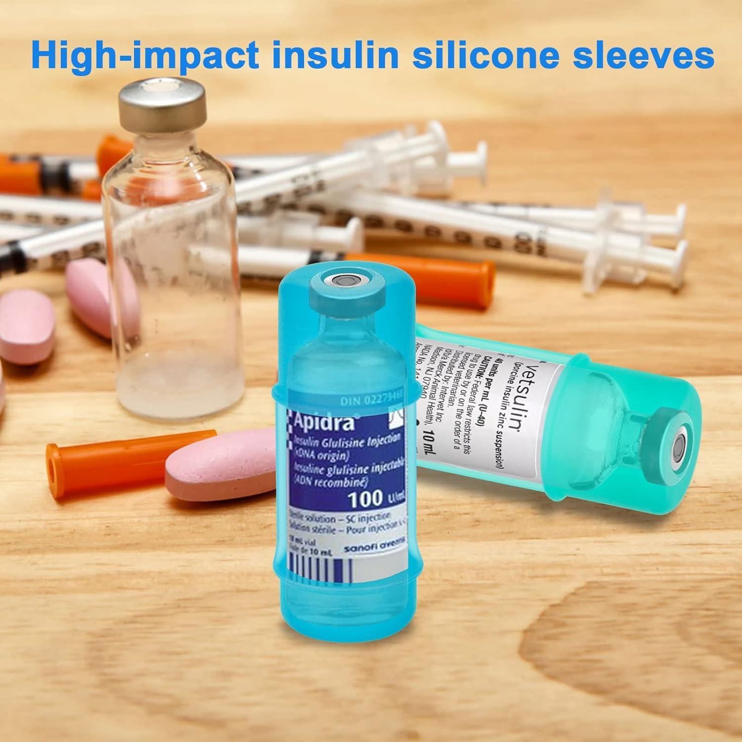 iGuerburn Tall Insulin Vial Protector for 10ML Vials - Green | Silicone ...