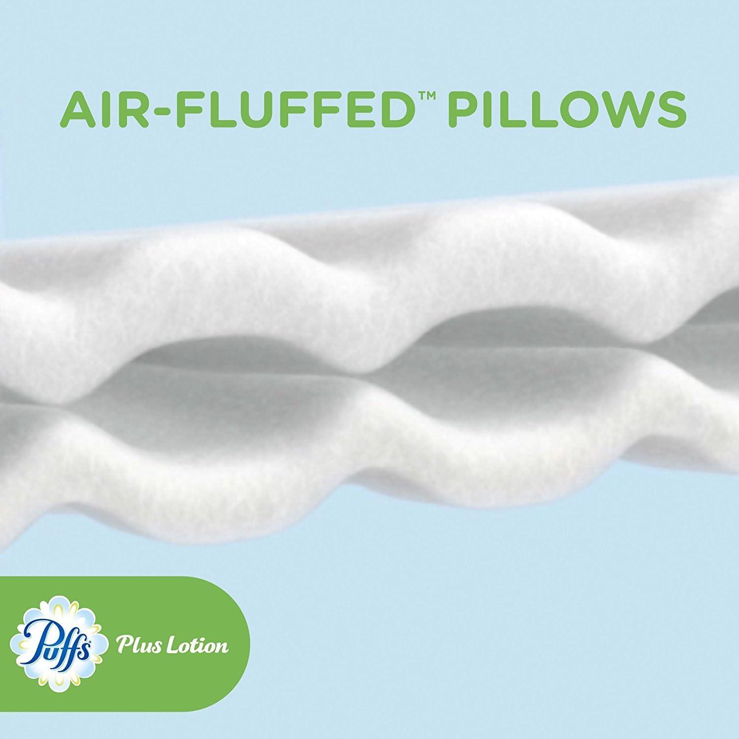 Puffs Plus Lotion Facial Tissues - 124 Count, 5 Pack | Soft & Soothing ...