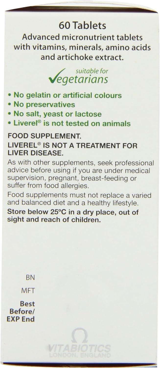 Vitabiotics Liverel - 60 Tablets | Supports Liver Health and Function ...