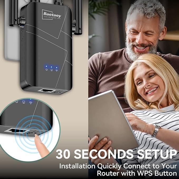 2024 WiFi Extender Signal Booster for Home - up to 10000 sq.ft Coverage ...