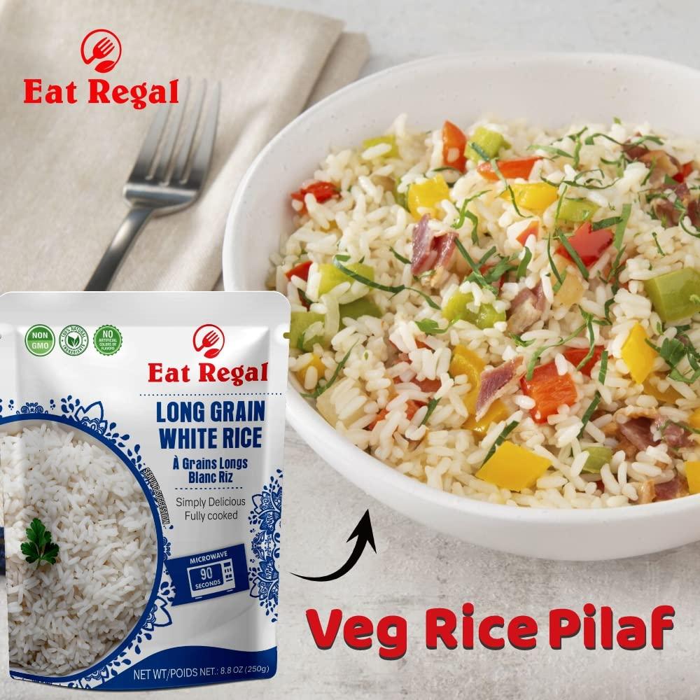 Regal Long-Grain White Rice in Hood & Tray - Ready to Eat in 90 Seconds ...