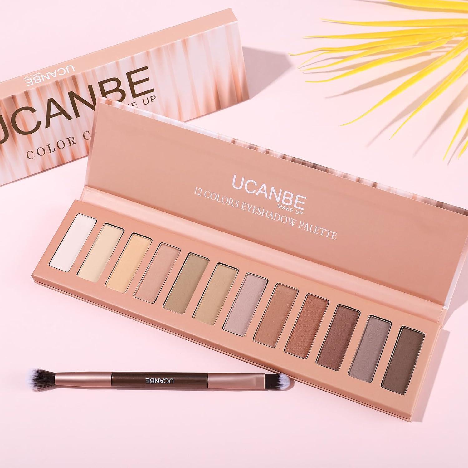 Ucanbe Eyeshadow Palette - 12 High Pigment Colors Matte & Shimmer ...