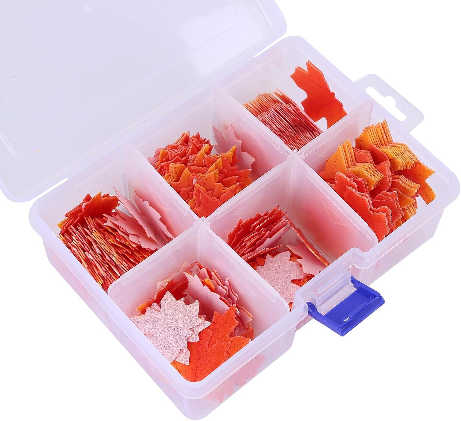370 Pcs Leaves Edible Wafer Paper Cake Toppers Decorations Pre-cut ...