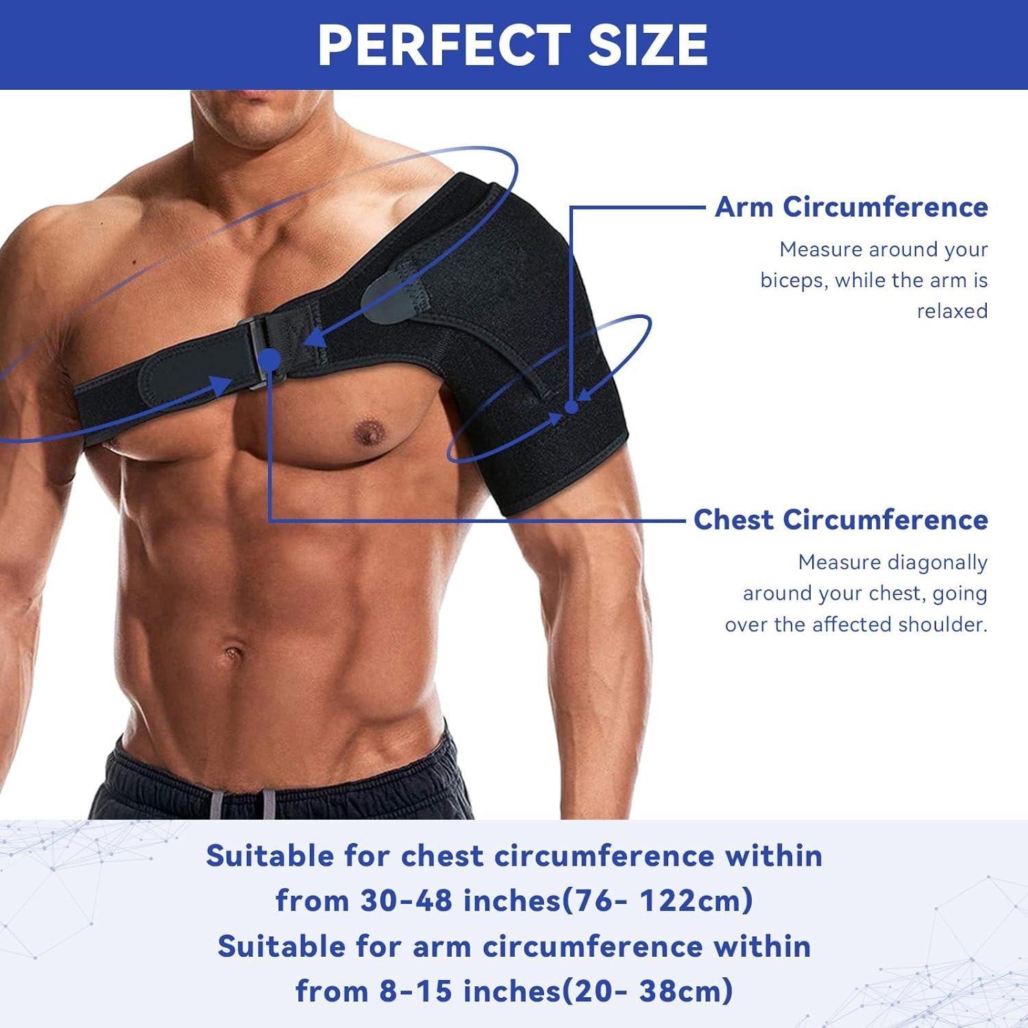 Adjustable Shoulder Brace for Women and Men - Rotator Cuff Support for ...