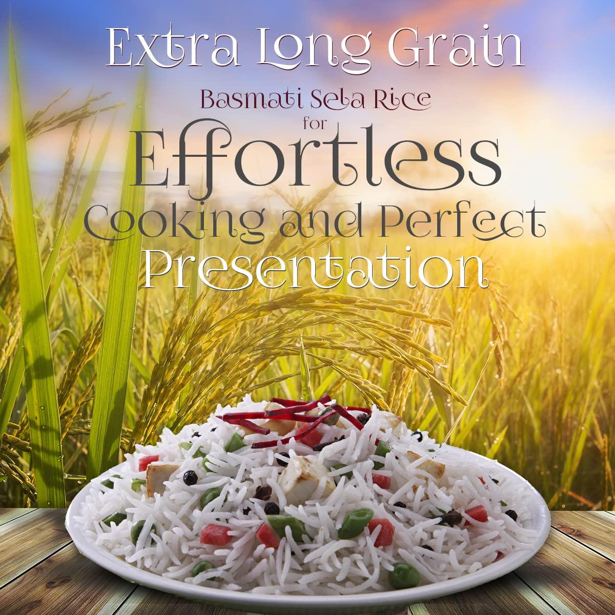 Shahzada Basmati Sela Rice (10 Lbs.) - Extra Long Grain | Sturdy & Non ...