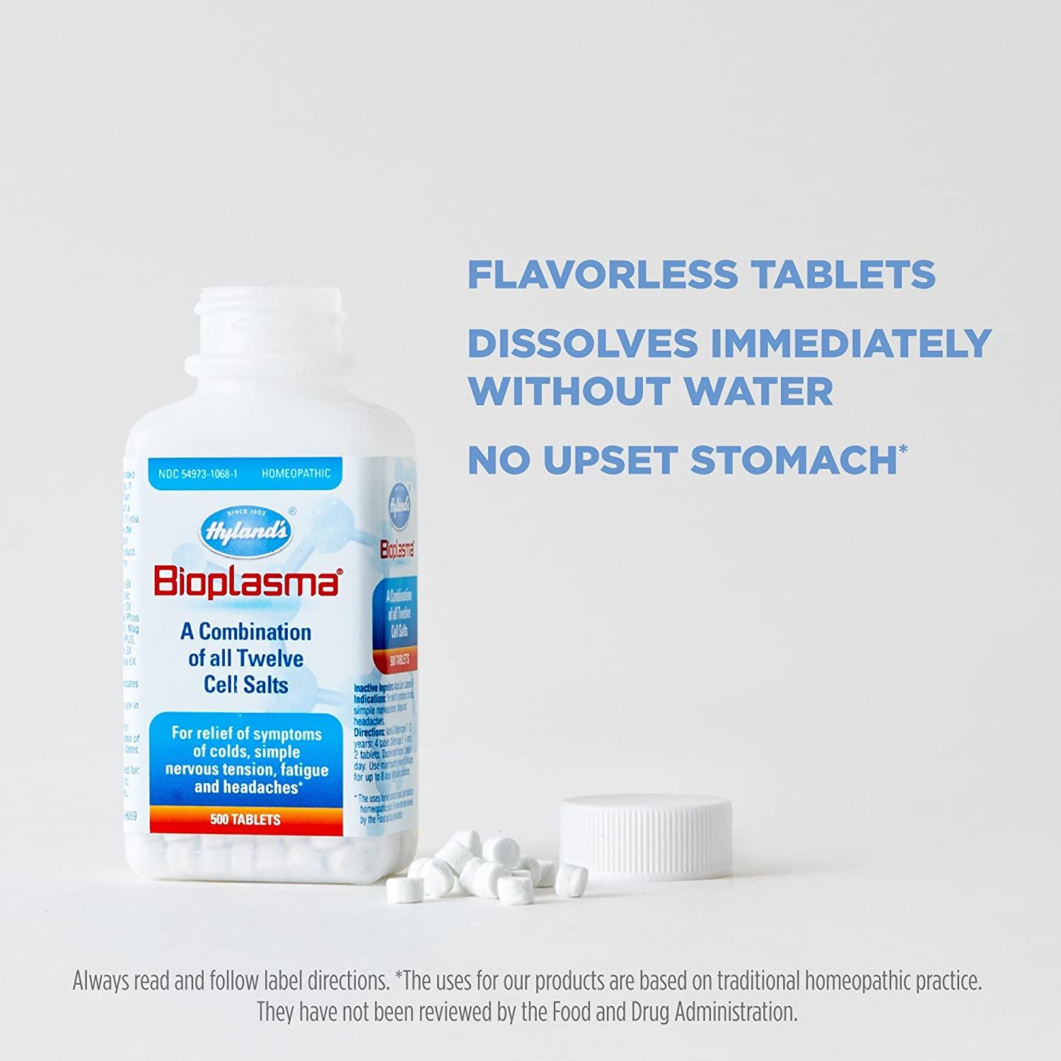 Bioplasma Cell Salts Tablets 1000 Count | Hyland's Naturals Homeopathic ...