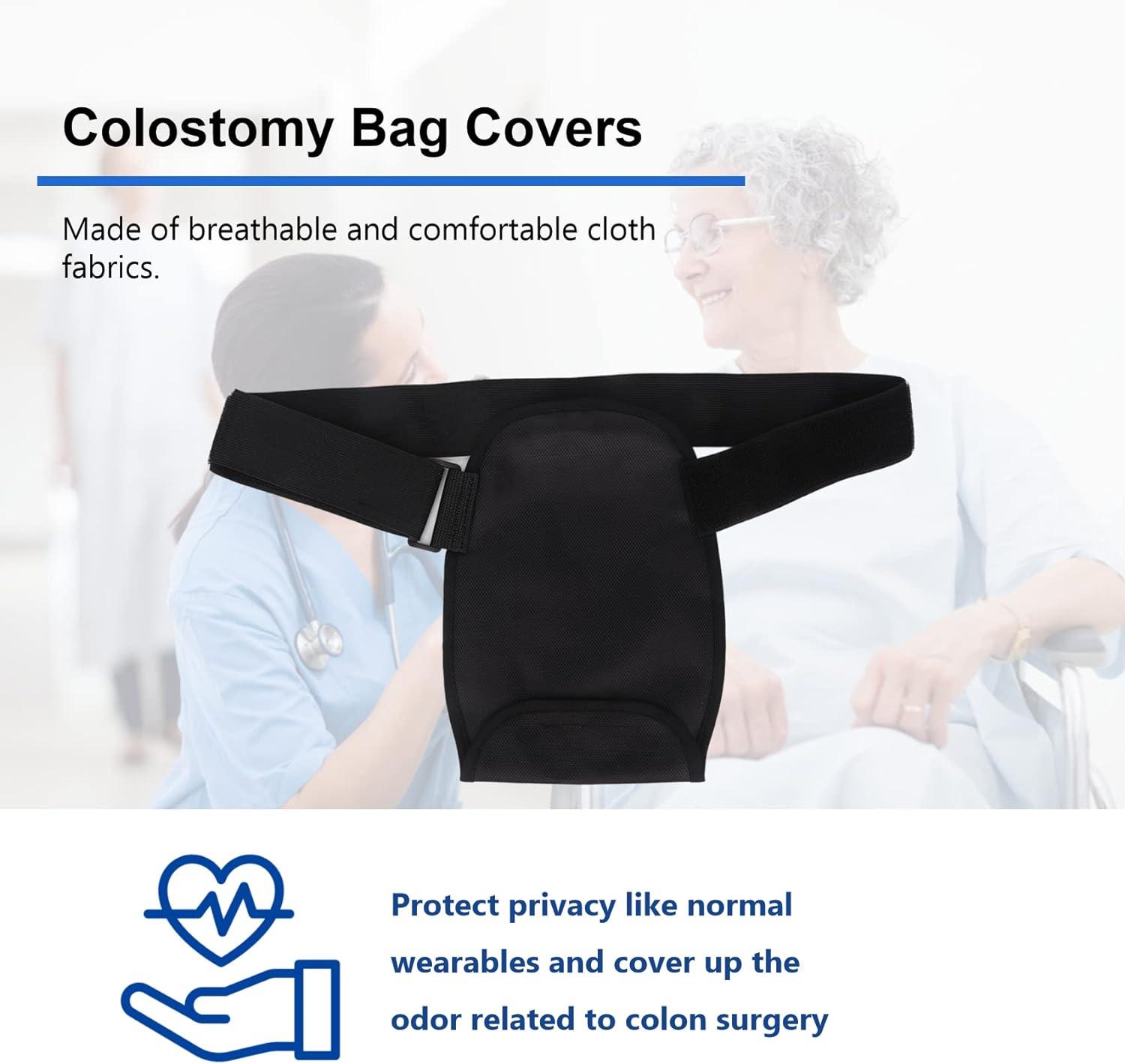 Adjustable Ostomy Bag Cover with Water-Resistant Closure - Washable ...