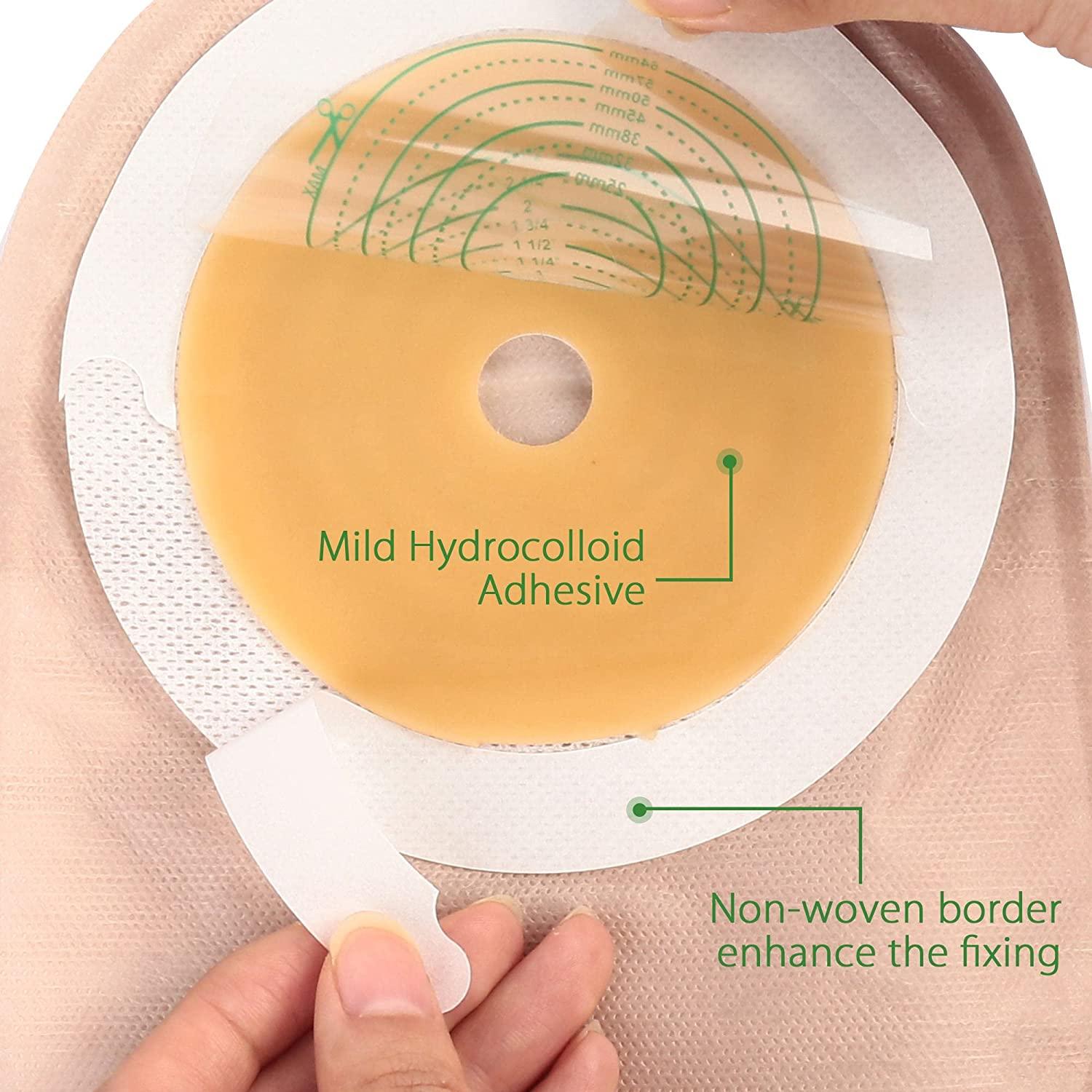 LotFancy 20 Pcs Colostomy Bags - One-Piece Drainable Pouches for Ostomy ...