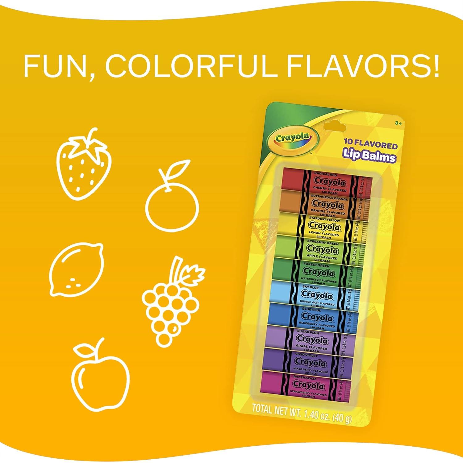 Taste Beauty Crayola Fruit-Flavored Lip Balm Bulk Pack - 10 Pack | Buy ...