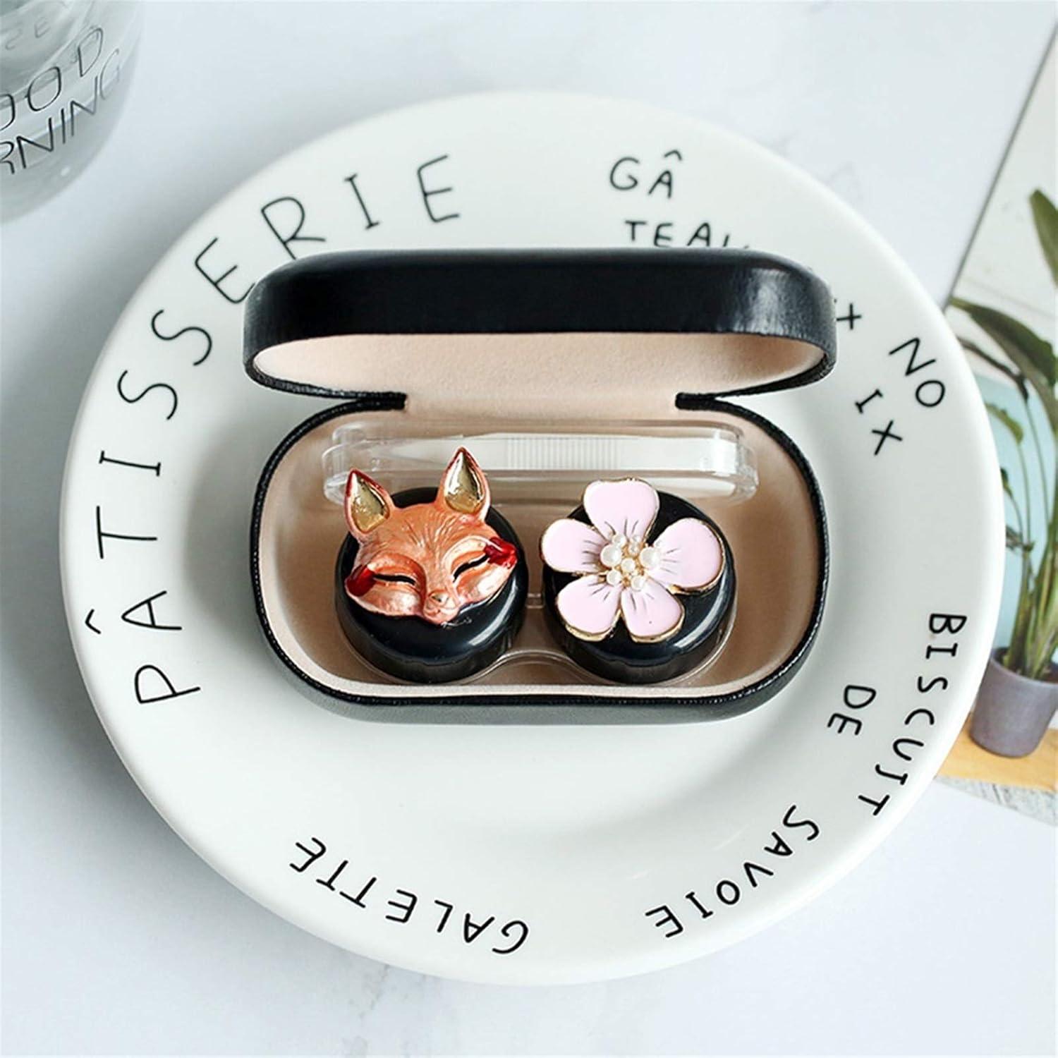 Lentil Storage & Cartoon Animal Contact Lens Containers | Cute Plastic ...