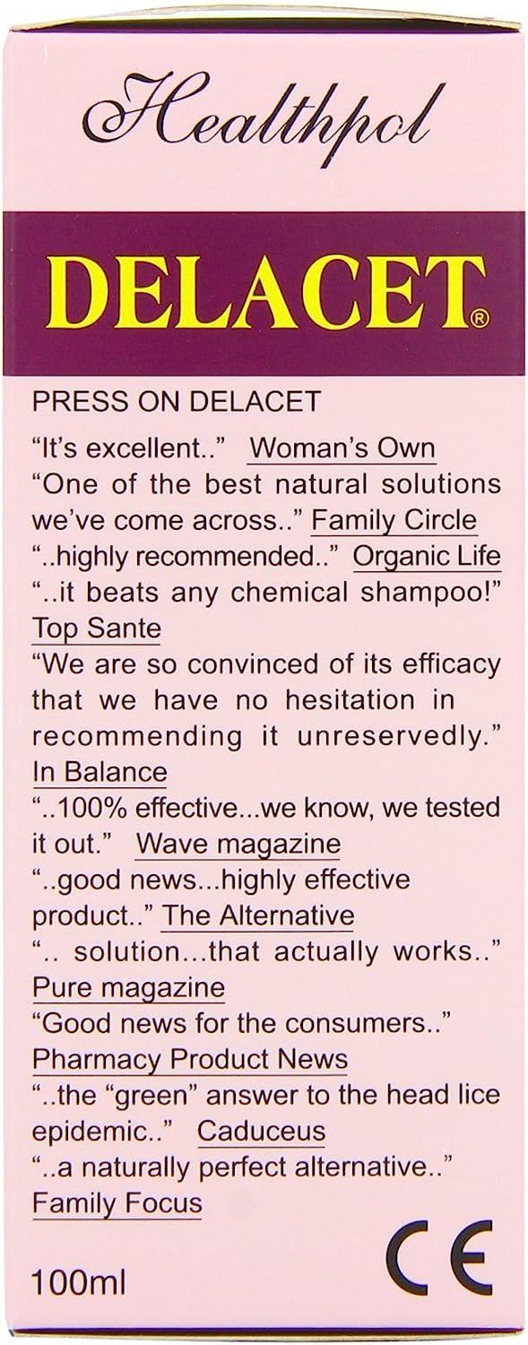 Healthpol Delacet 100ml - Effective Head Lice Repellant