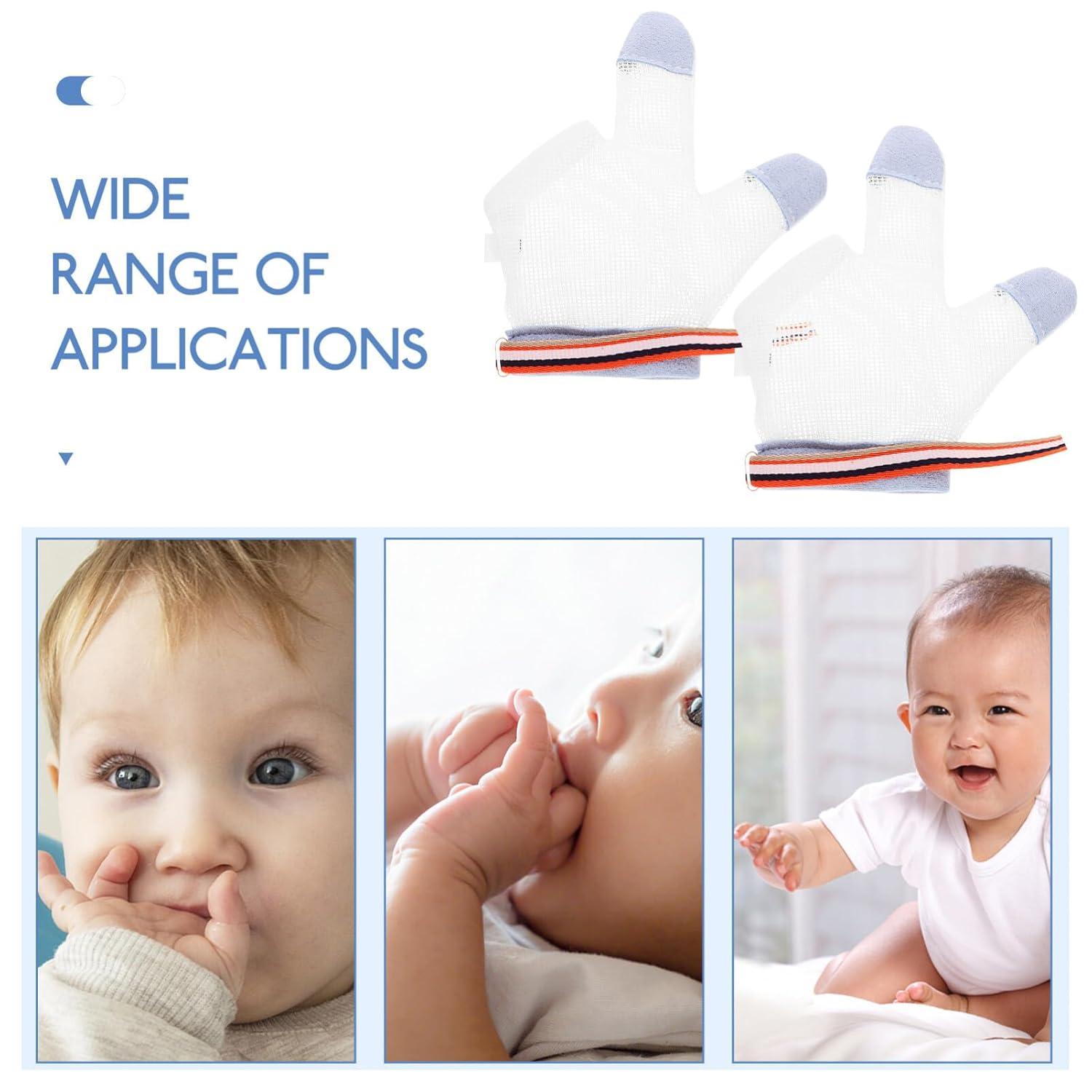 Adorainbow Baby Teething Gloves - Thumb Sucking Stopper & Nylon Mesh ...