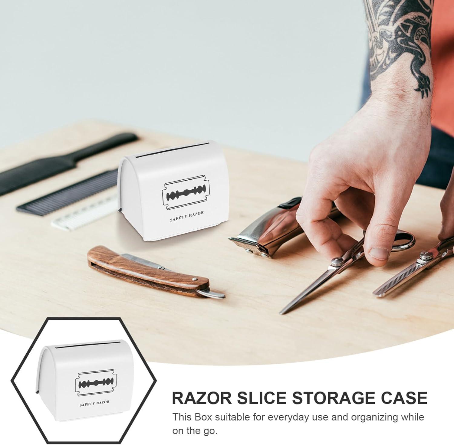 FRCOLOR Metal Razor Blade Disposal Case - Safe & Secure Blade Disposal ...
