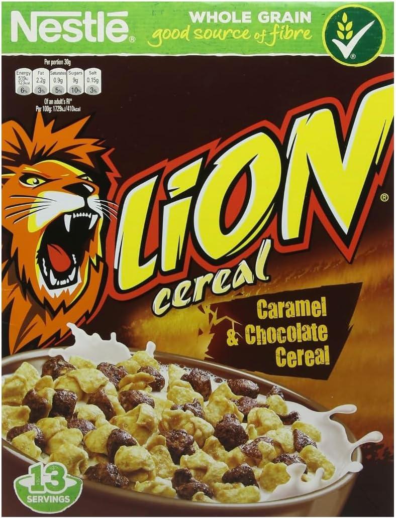 Nestle Lion Caramel and Chocolate Cereals 400g - Pack of 3