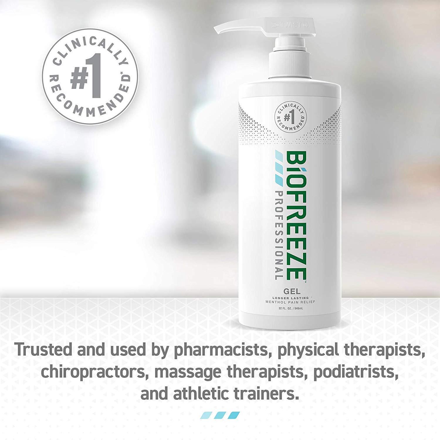 Green - PER107QT Biofreeze Professional Pain Relief Gel 32 oz. Pump 32 ...