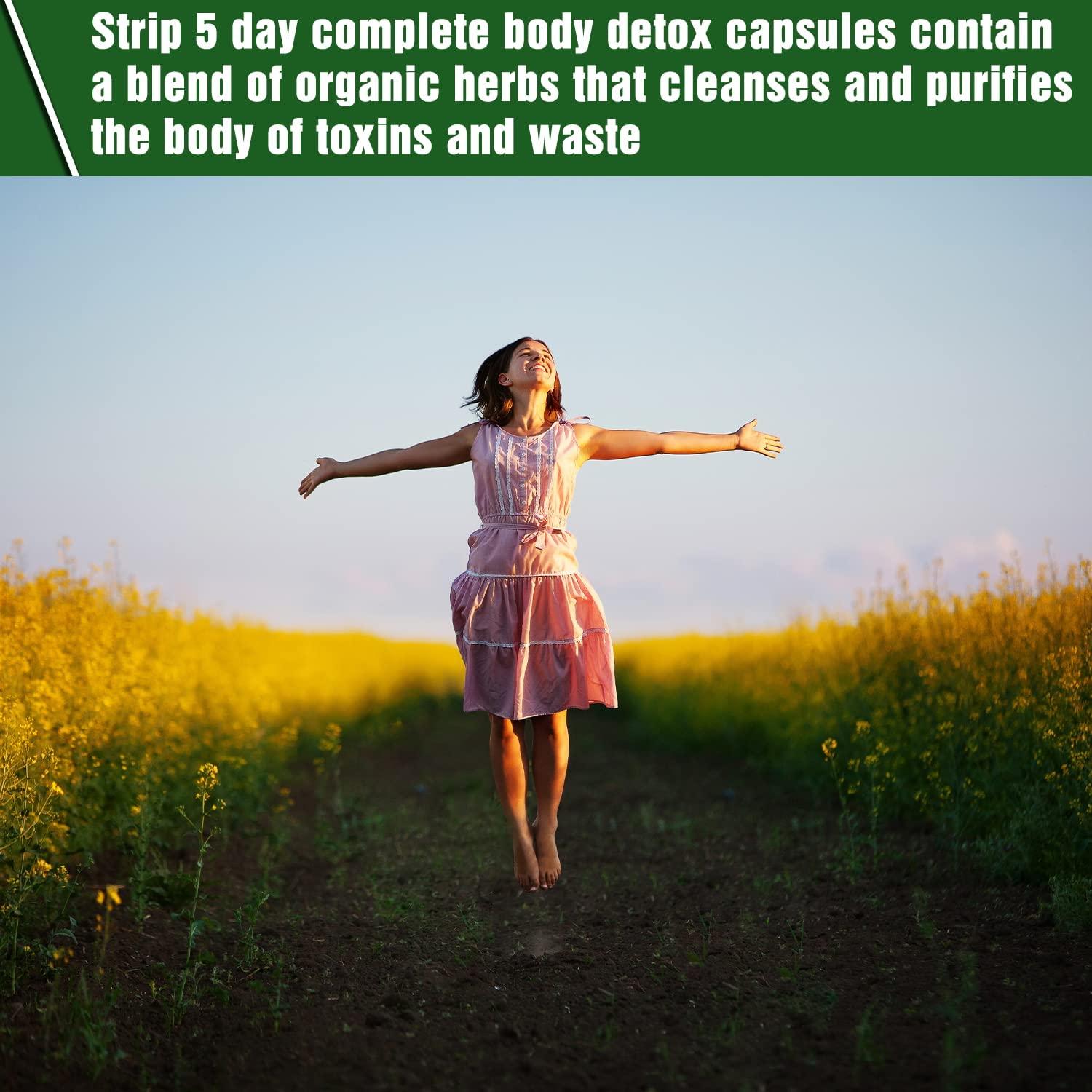 Strip 5 Day Detox Cleanse - Natural Body Cleanse for Liver, Urinary ...